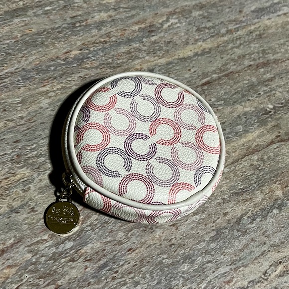 Coach | Bags | Coach Monogram C Multicolored Zippered Coin Purse | Poshmark